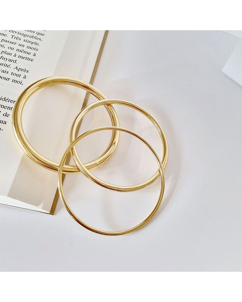 Jonc acier doré | MILË MILA | Zosha Collection