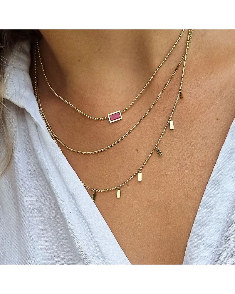 Collier multirang Jaspe & Sequins | MILË MILA | Zosha Collection