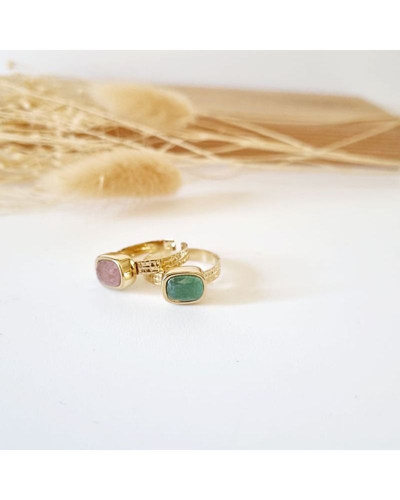 Bague Cindy aventurine | Bohm Paris | Zosha Collection
