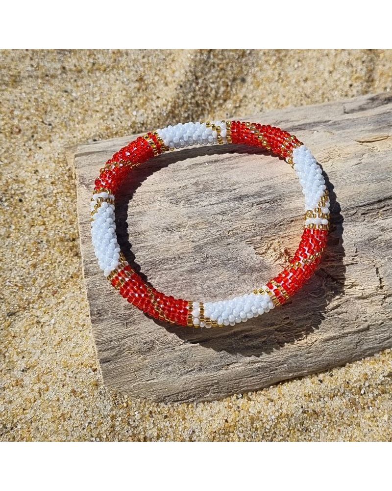 Bracelet népalais orange | Bijoux ethnique | Zosha Collection